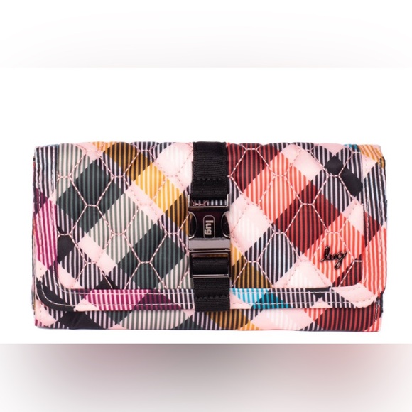 lug | Bags | Lug Throttle Wallet Pink Plaid New Beautiful | Poshmark